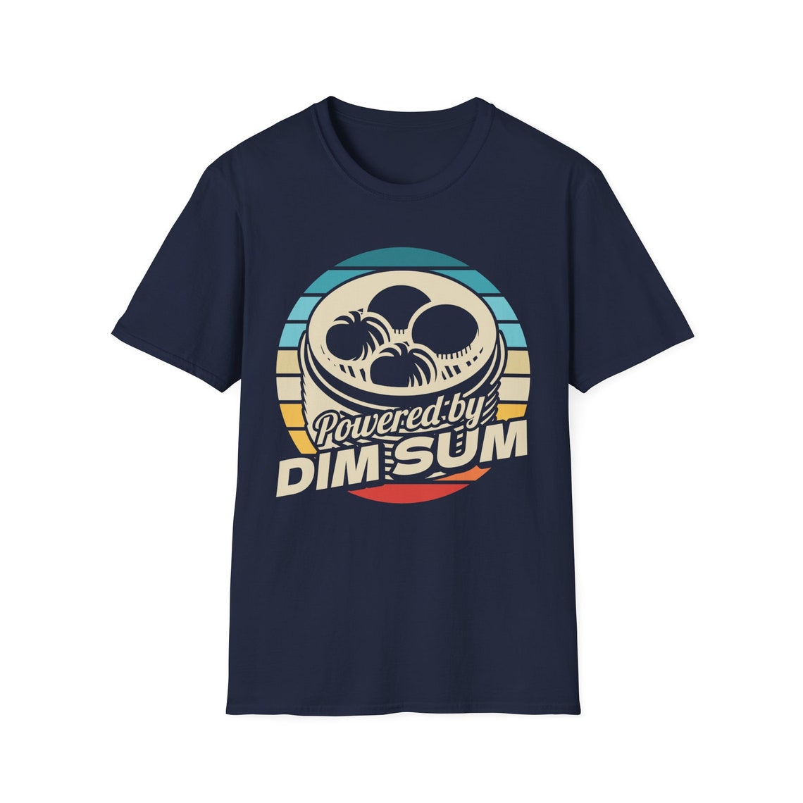 Powered by Dim Sum Chinese Food Dumplings Vintage Sunset T-shirt - Etsy
