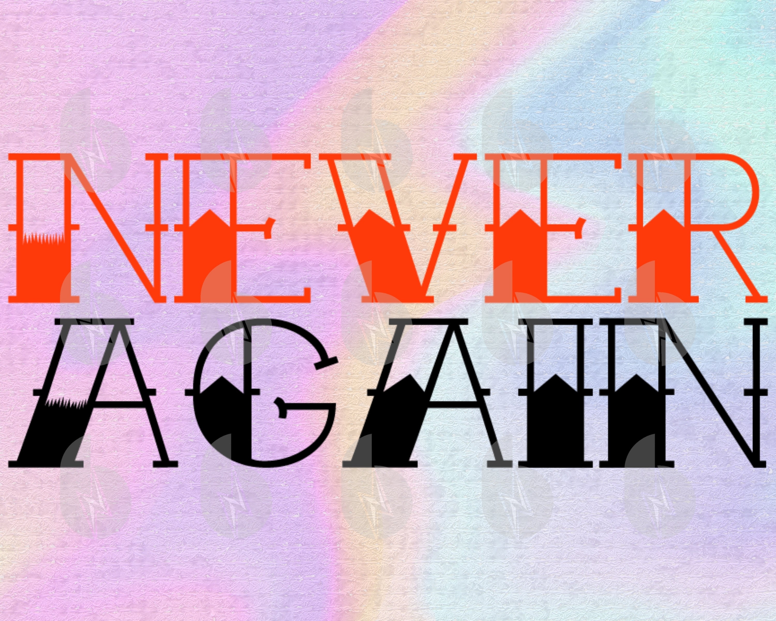 Never Again Tattoo Quotes Svg file for Cricut Silhouette | Etsy