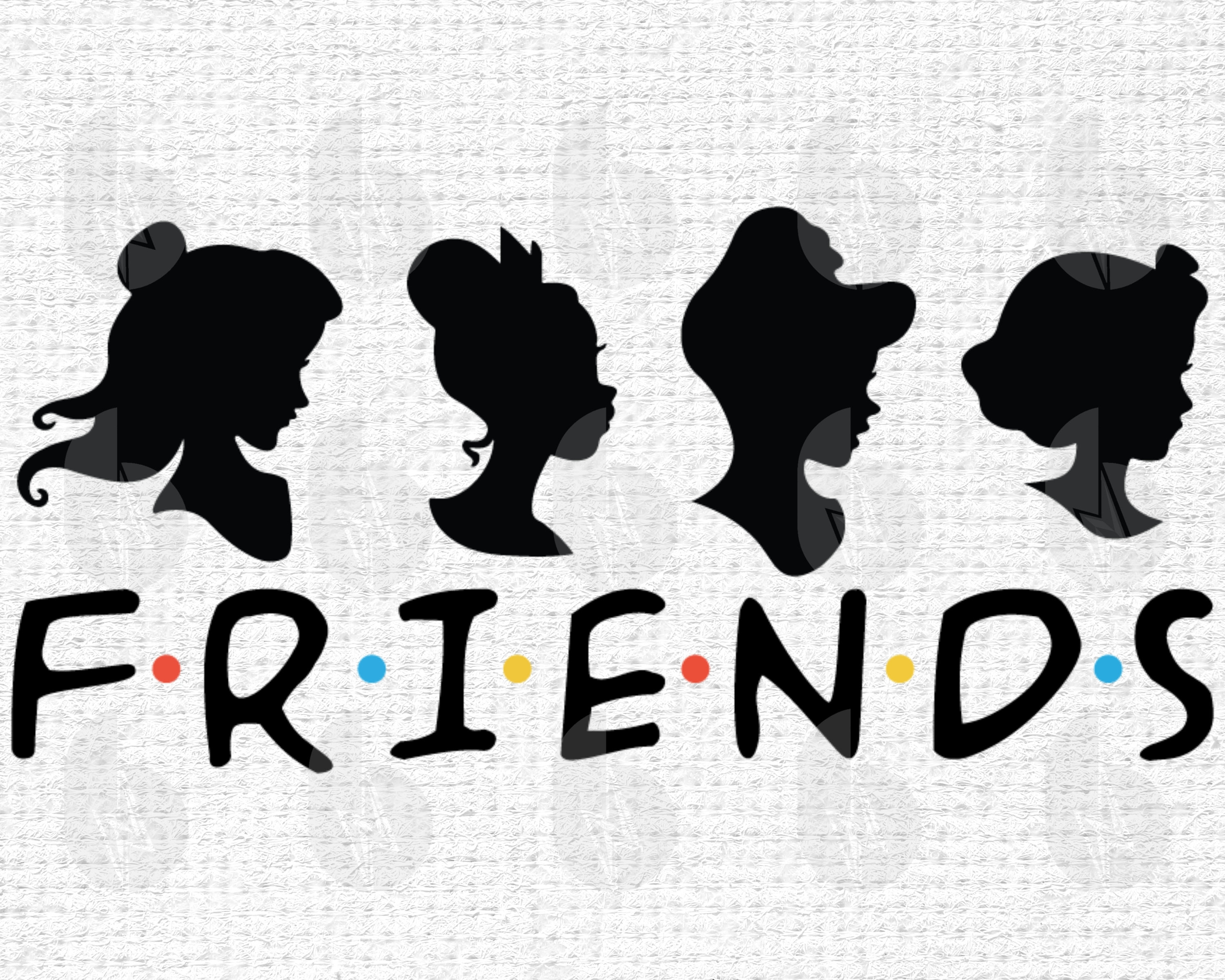 Princess Friends SVG SVG Files for Cricut Silhouette Cut | Etsy