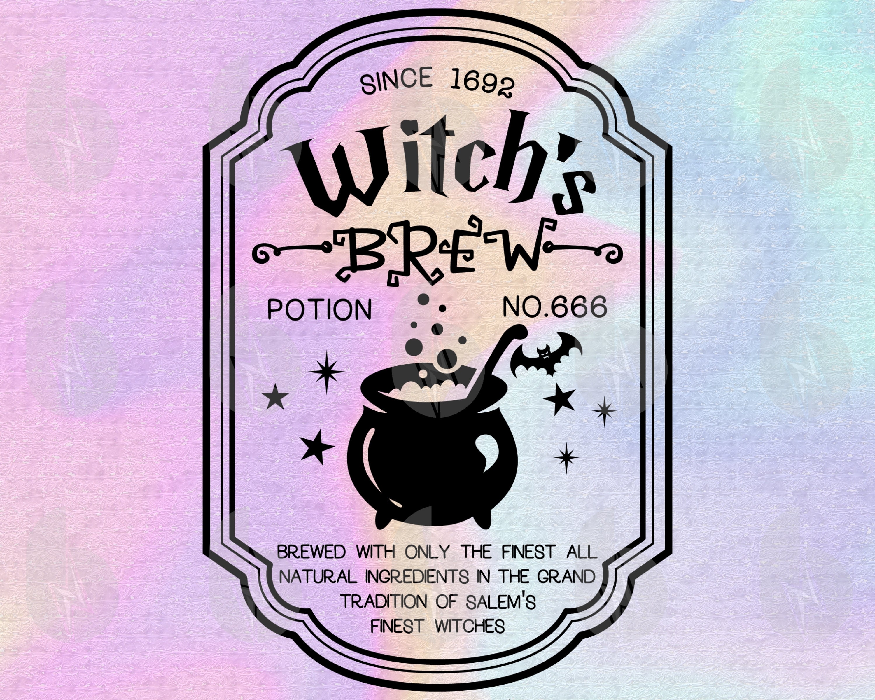 Witches Brew Halloween Witchy Svg files for Cricut Silhouette | Etsy