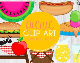 Picnic Mice Clip Art-instant Download-digital Clipart-picnic - Etsy