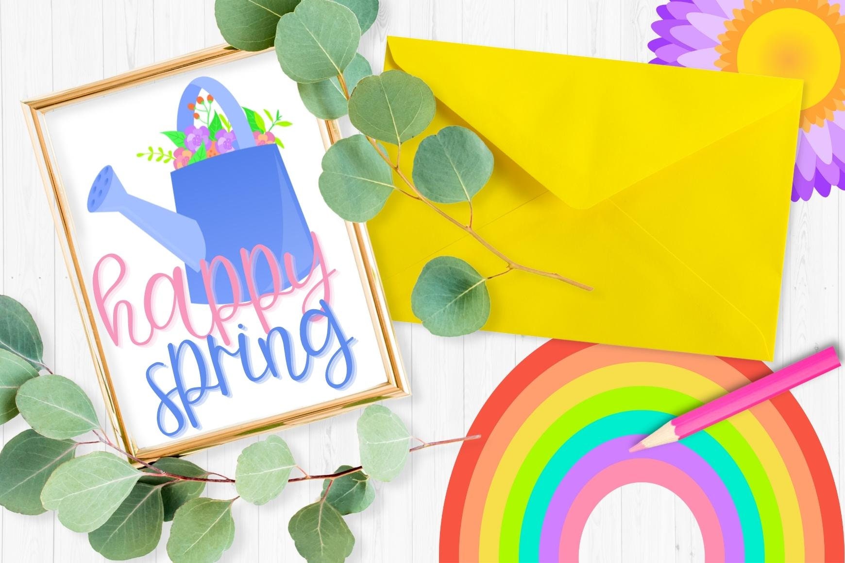 Hello Spring Clip Art Set - Etsy