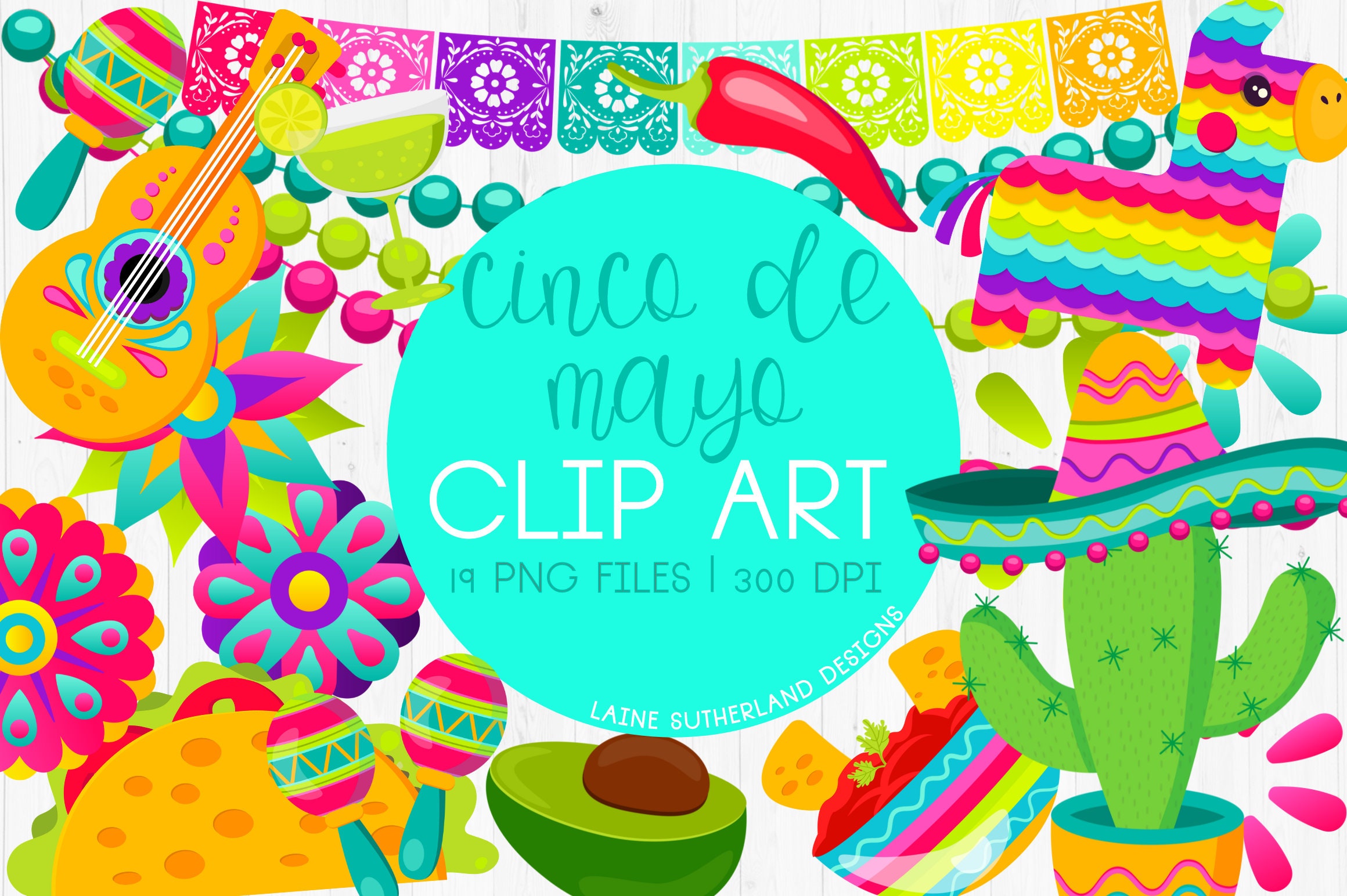 Cinco De Mayo Clip Art Set - Etsy