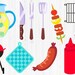 Summer BBQ Clip Art Set - Etsy Canada