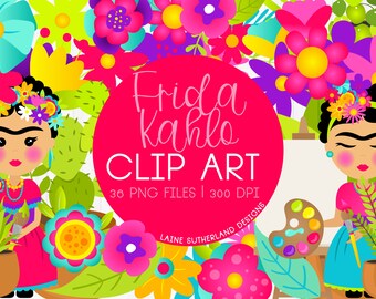 Frida Clip Art | Etsy