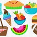 Summer BBQ Clip Art Set - Etsy Canada