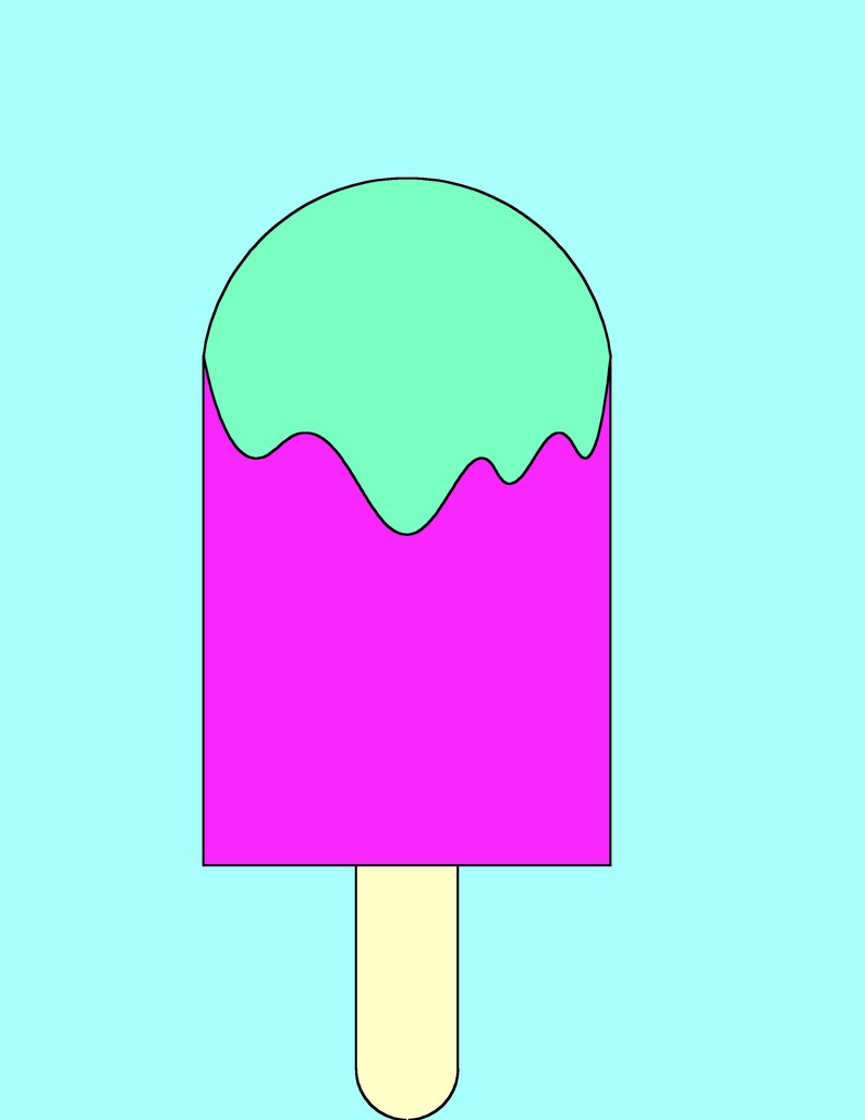 Ice Cream Outline PNG and SVG - Etsy Canada