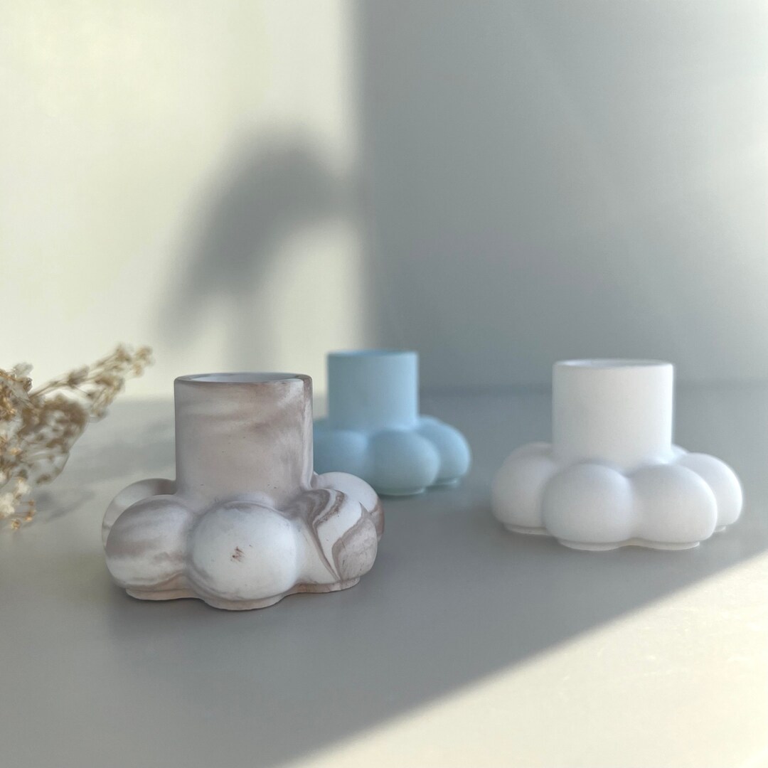 Small Candlesticks in Bubble Shape Candle Holders Candles - Etsy