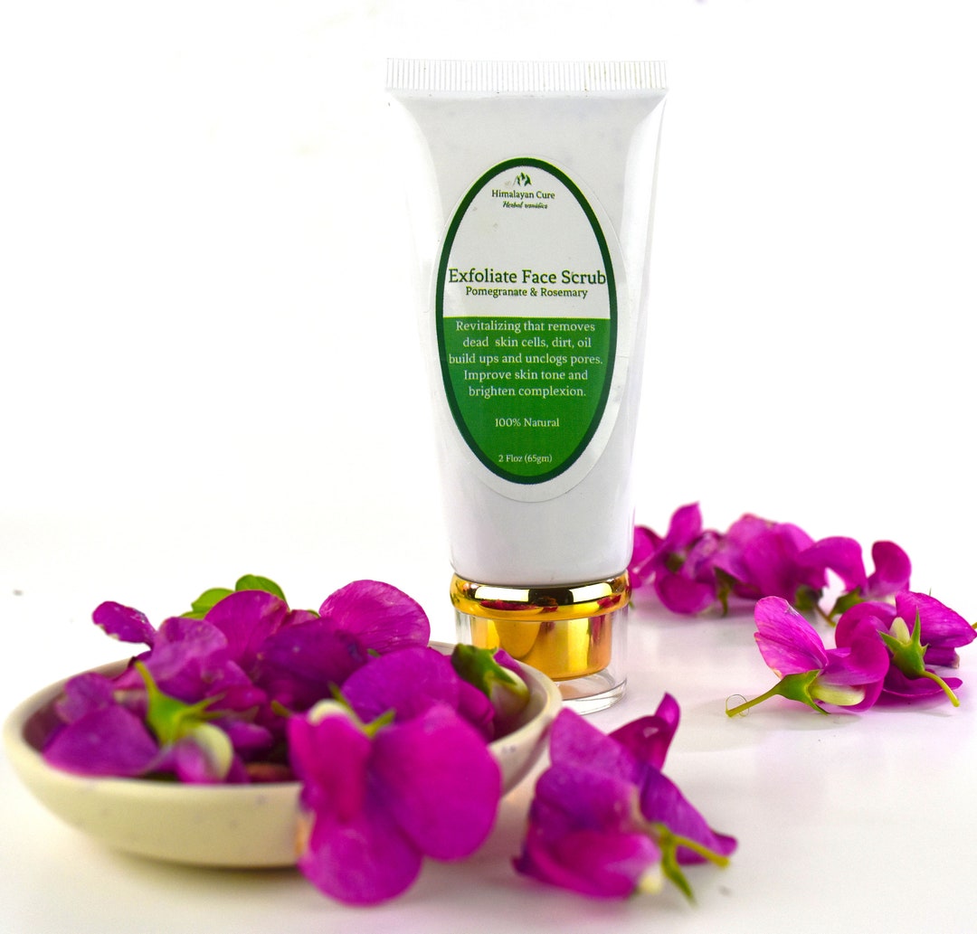 Herbal Infused Facial Scrub Natural Face Cleanser and Scrubber Removes ...