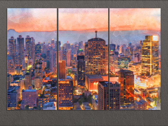 Angola Wall Art Luanda Skyline Luanda Canvas Print Luanda | Etsy