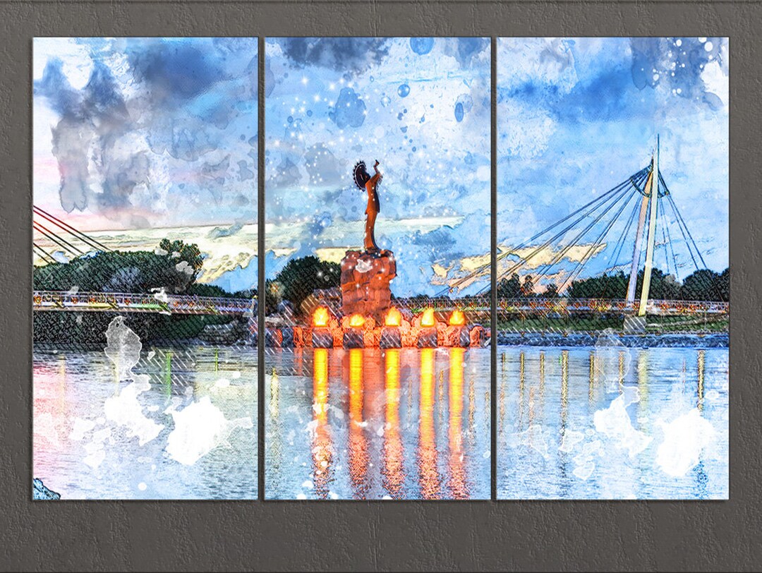 Wichita Canvas Print, Wichita Skyline, Wichita Wall Art - Etsy