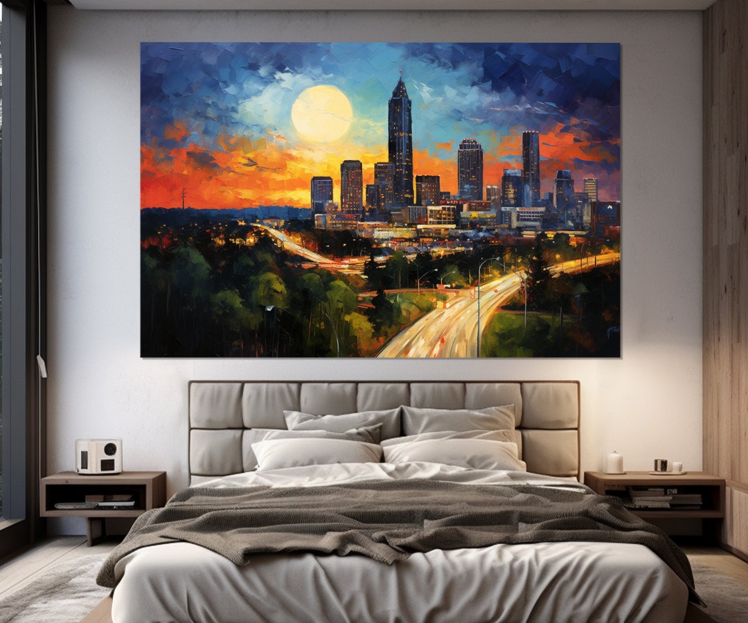 Atlanta Canvas Print, Atlanta Skyline, Atlanta Wall Art - Etsy