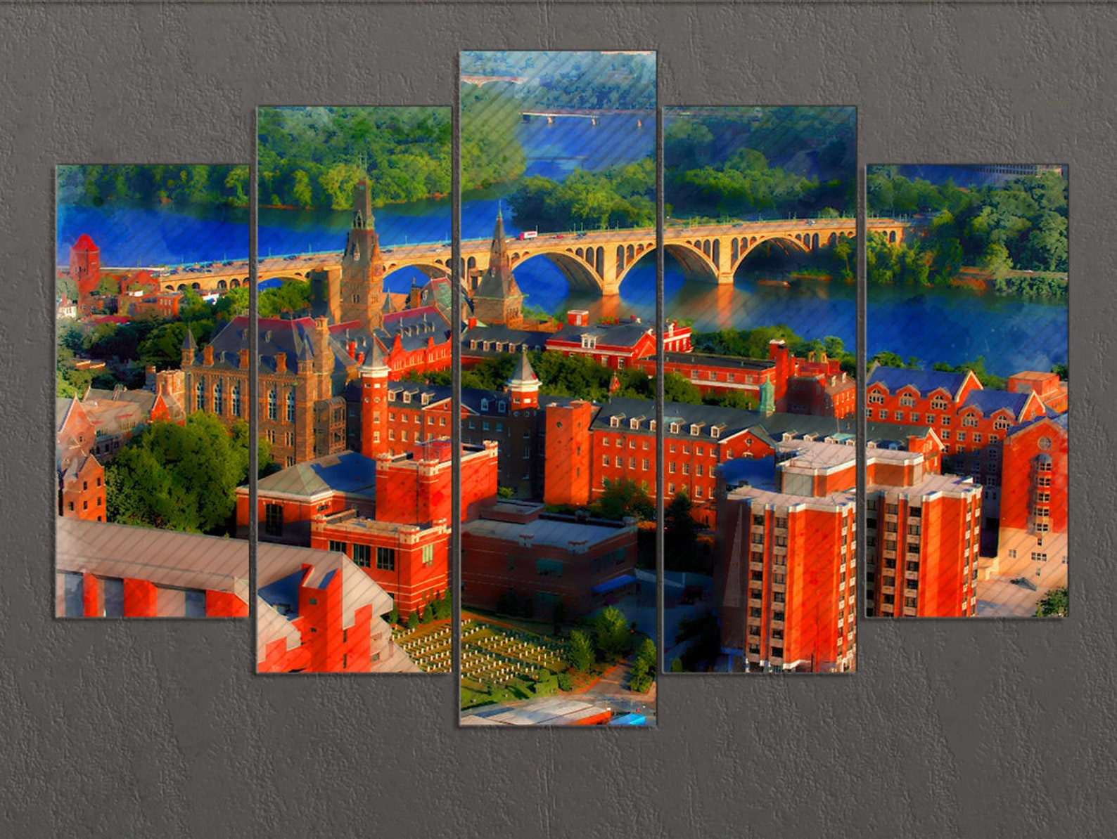 Georgetown Canvas Print, Georgetown Skyline, Georgetown Wall Art - Etsy UK