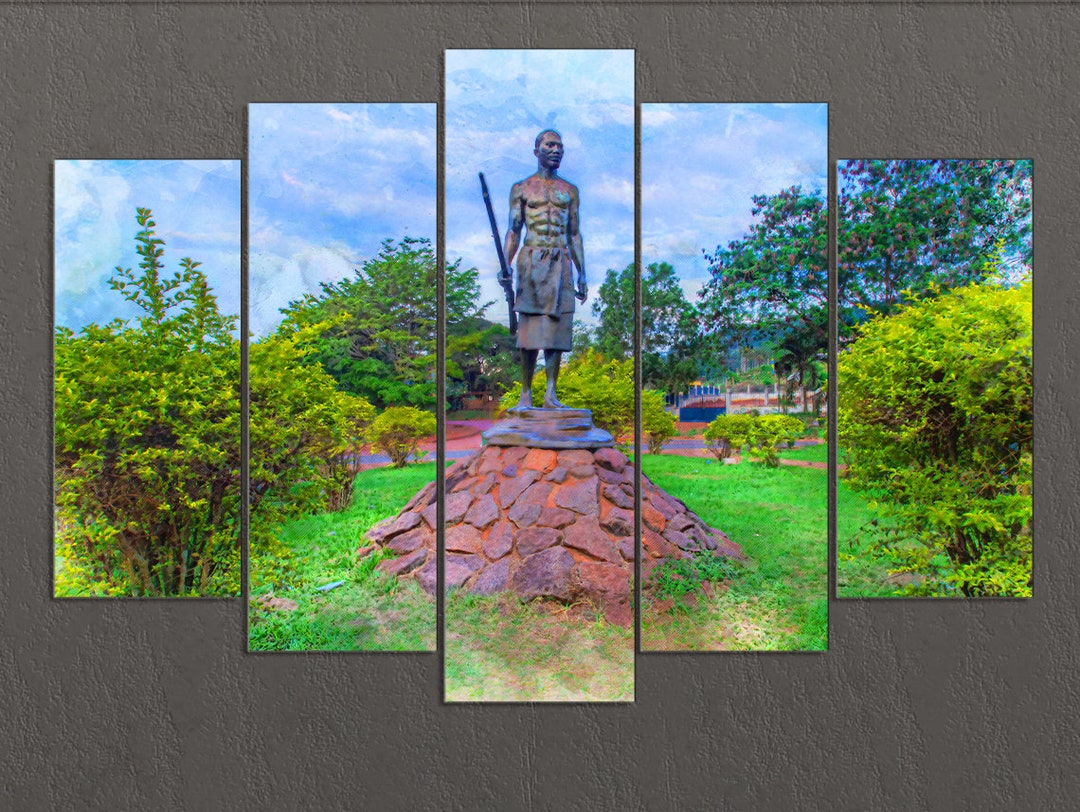 Gabon Canvas Print, Gabon Wall Art, Lastoursville, Gabon Painting ...