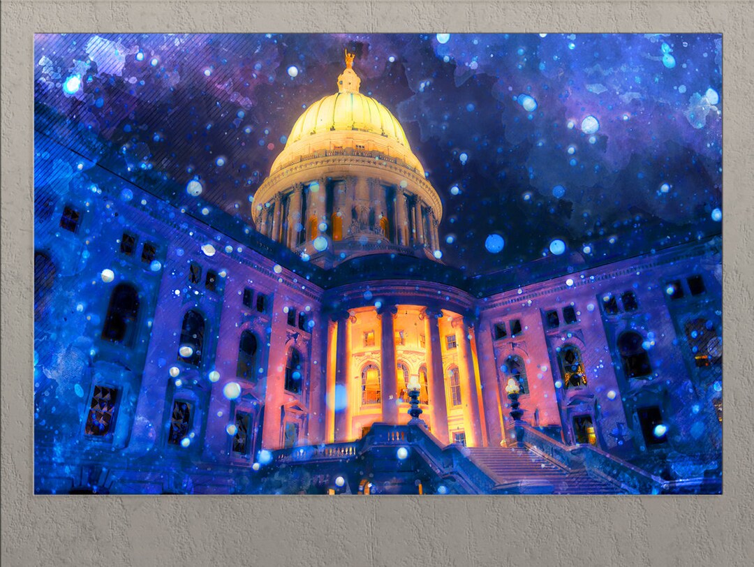 Madison Canvas Print, Madison Downtown, Madison Wall Art - Etsy