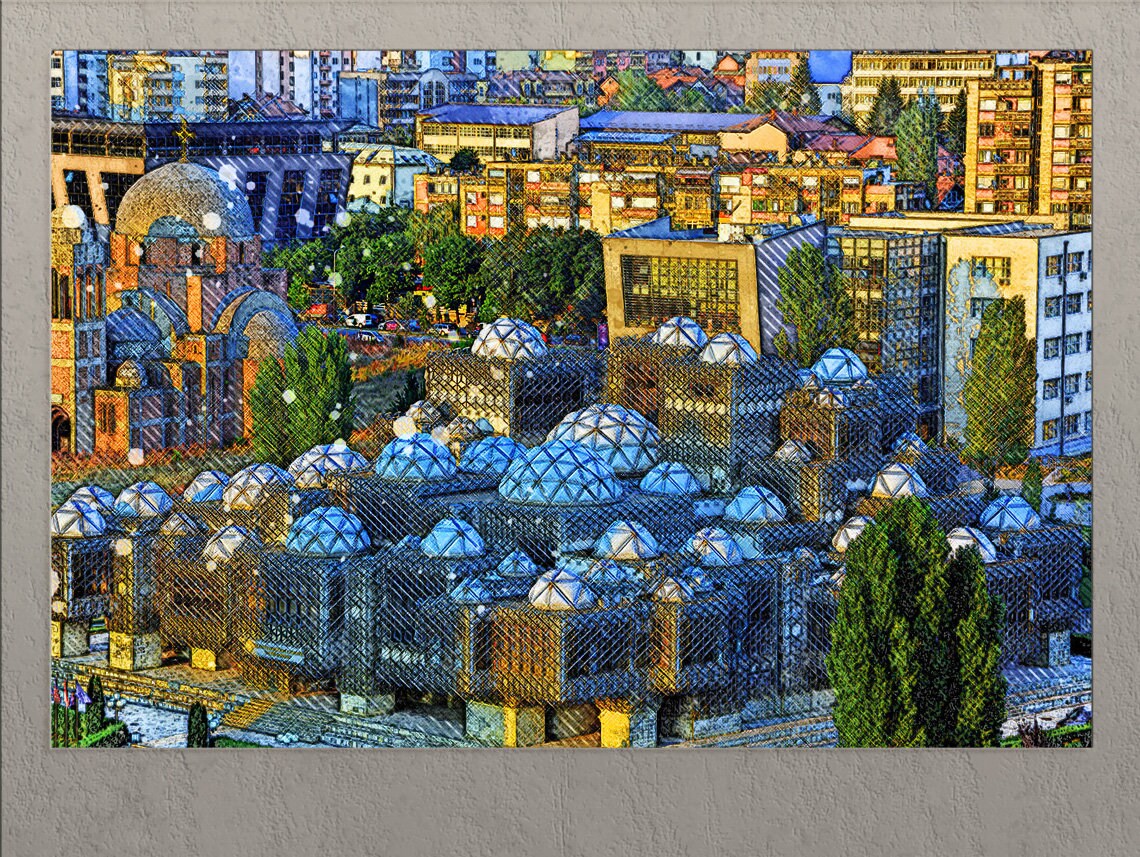 Pristina Canvas Print, Pristina Skyline, Pristina Wall Art, Kosovo - Etsy
