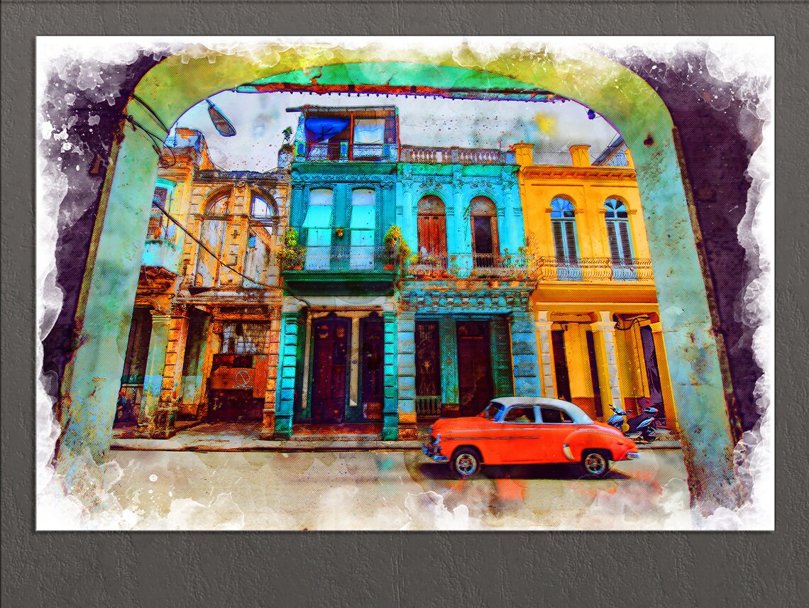 Havana Canvas Print, Havana Downtown, Havana Wall Art, Cuba - Etsy UK