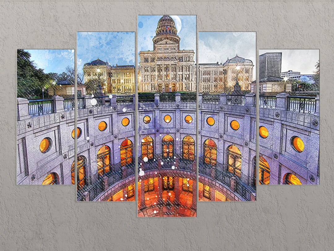 Austin Canvas Print, Austin Architechture, Austin Wall Art - Etsy UK