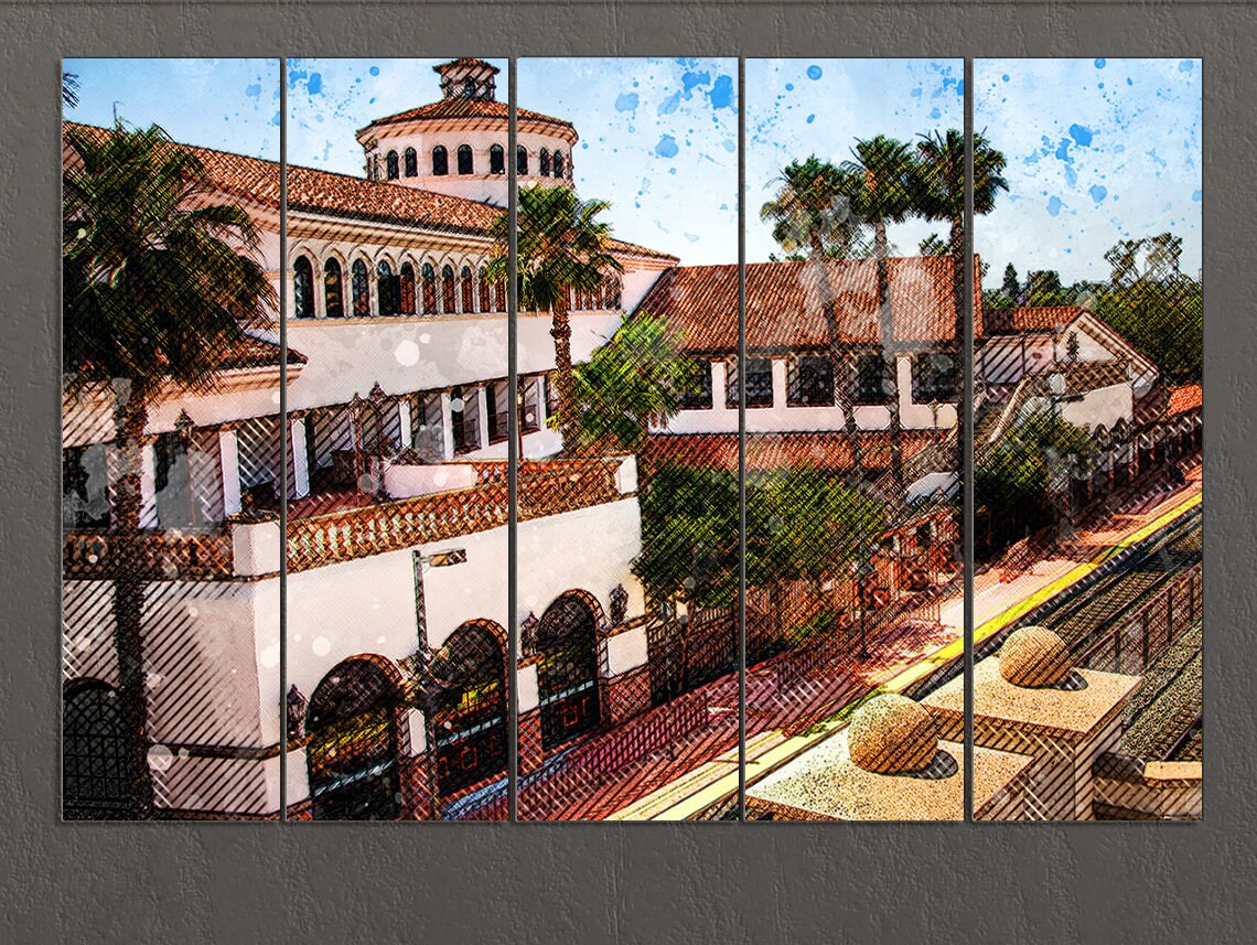 Santa Ana Canvas Print Santa Ana Downtown Santa Ana Wall Art | Etsy