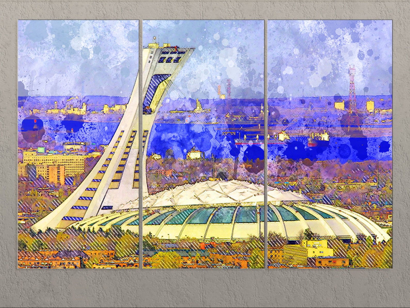 Montreal Canvas Print Montreal Stadium Montreal Wall Art - Etsy