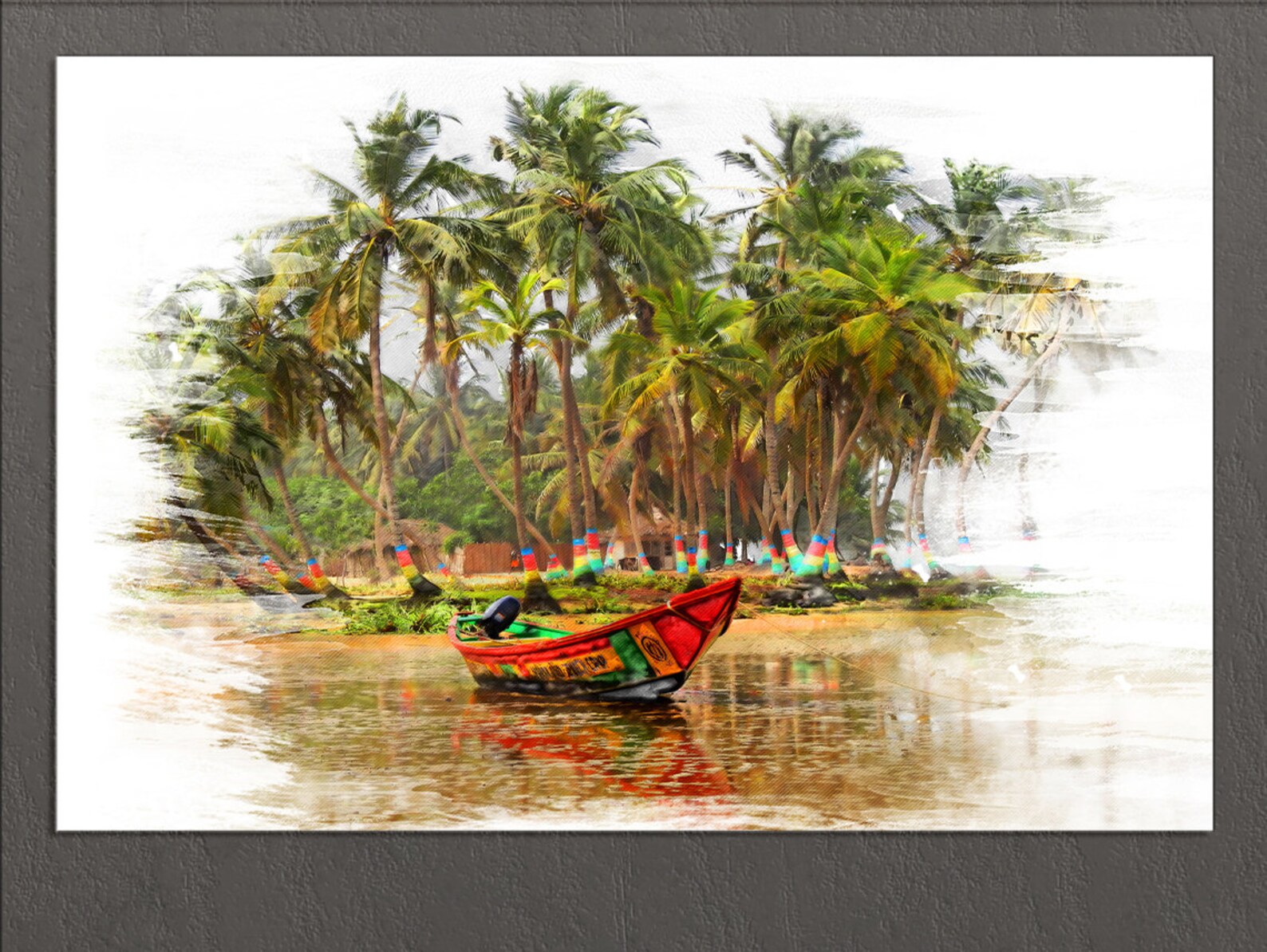 Ghana Canvas Print, Ada Foah Wall Art, Ada Foah Painting, Ghana Print ...