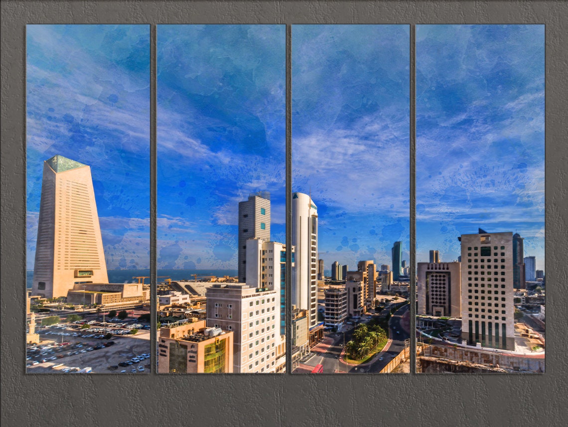 Kuwait City Canvas Print Kuwait Wall Art Sharq Kuwait - Etsy UK