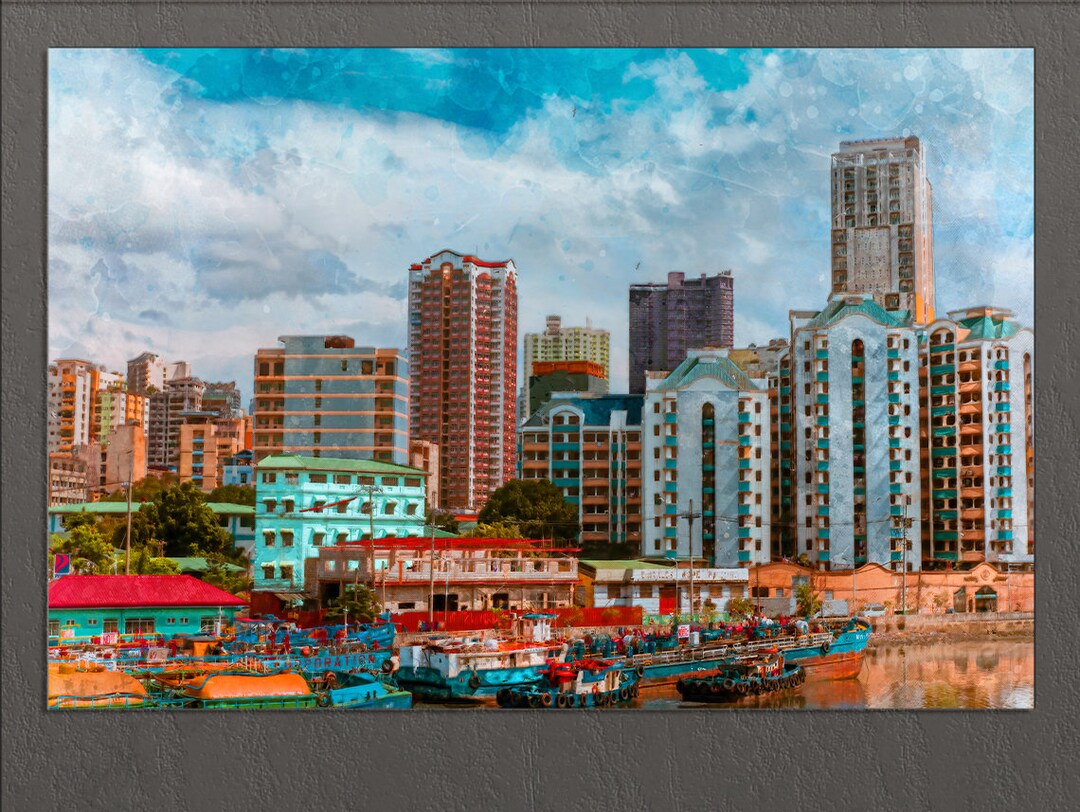 Manila Skyline, Manila Canvas Print, Philippines Wall Art, Philippines ...
