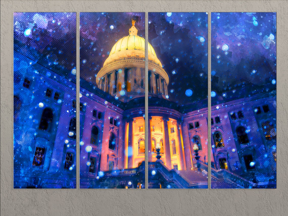 Madison Canvas Print, Madison Downtown, Madison Wall Art - Etsy