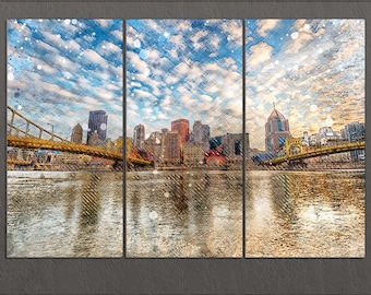 Pittsburgh Bridge Art - Etsy