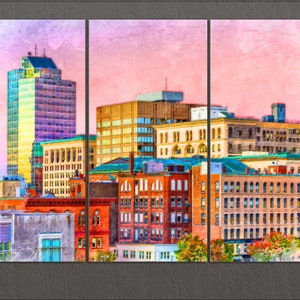 Worcester Canvas Print, Worcester Painting, Worcester Wall Art ...