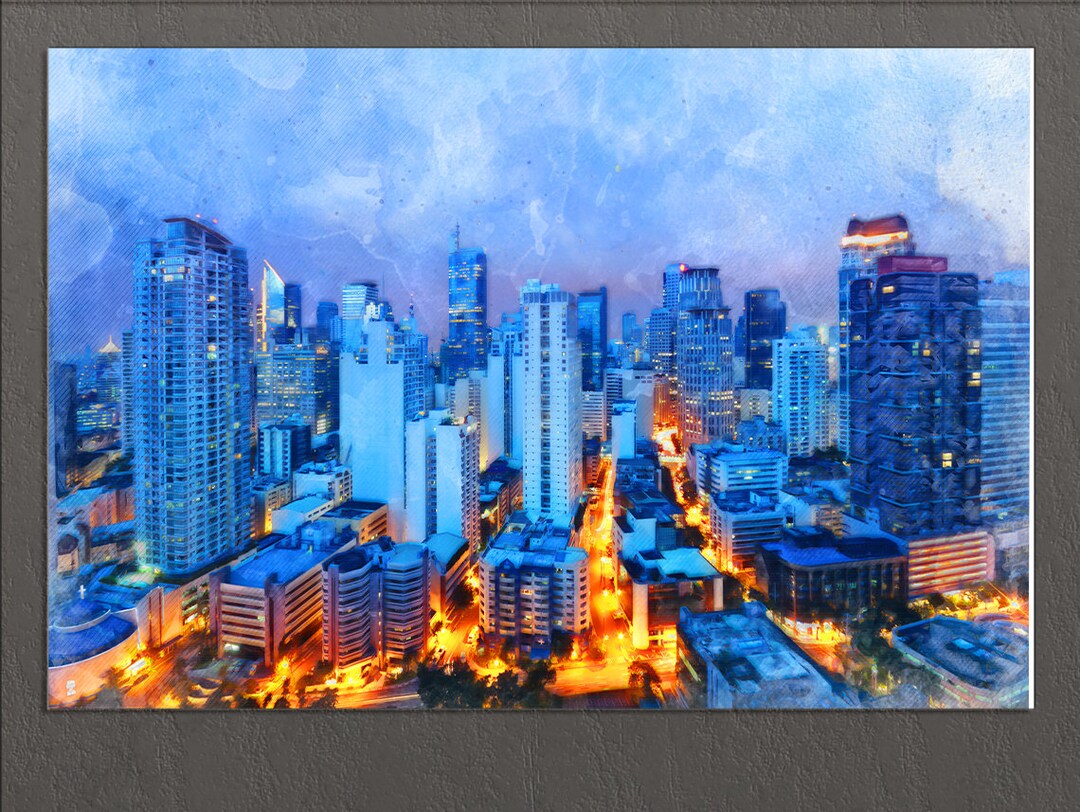 Manila Canvas Print, Philippines Wall Art, Philippines Canvas Art ...