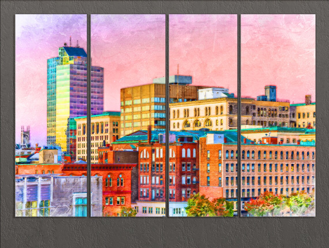 Worcester Canvas Print Worcester Painting Worcester Wall - Etsy