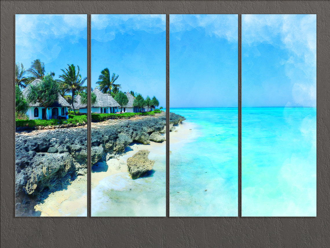 Zanzibar Tanzania Canvas Print Zanzibar Beach Tanzania Wall - Etsy