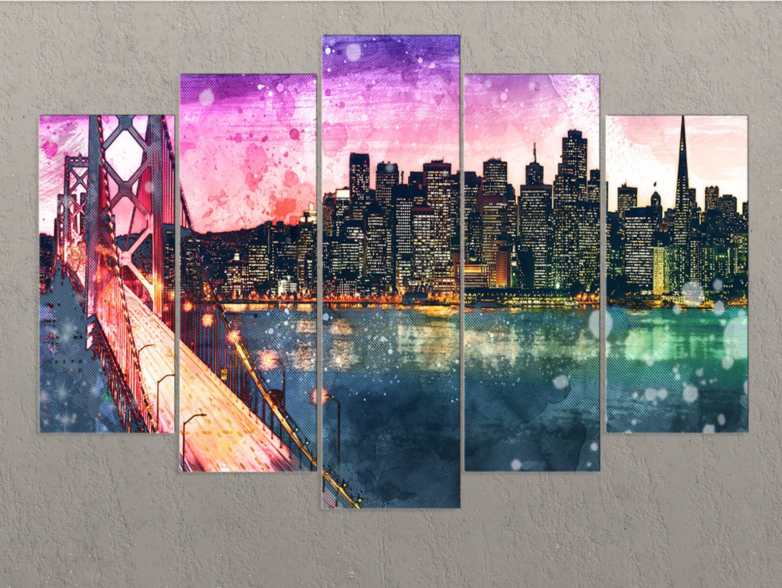 San Francisco Canvas Print San Francisco Skyline San - Etsy