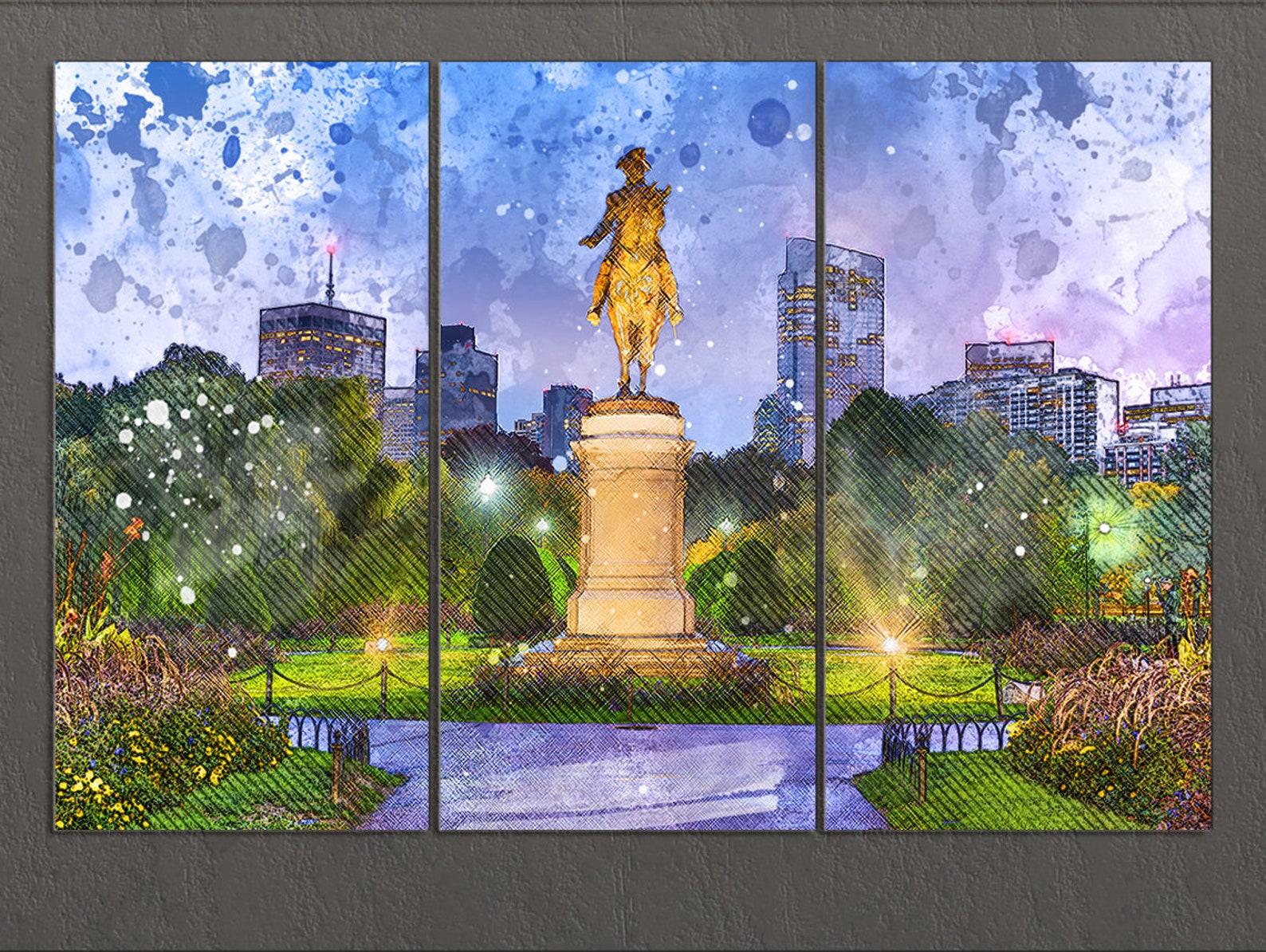 Boston Canvas Print Boston Wall Art | Etsy