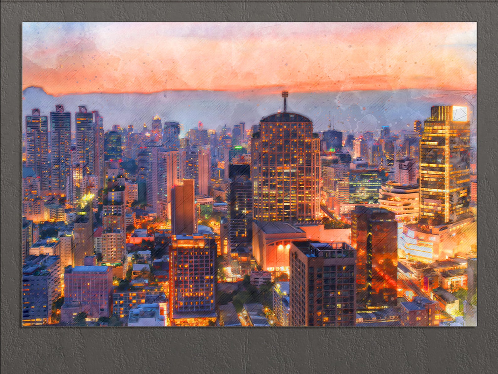 Angola Wall Art, Luanda Skyline, Luanda Canvas Print, Luanda Painting ...