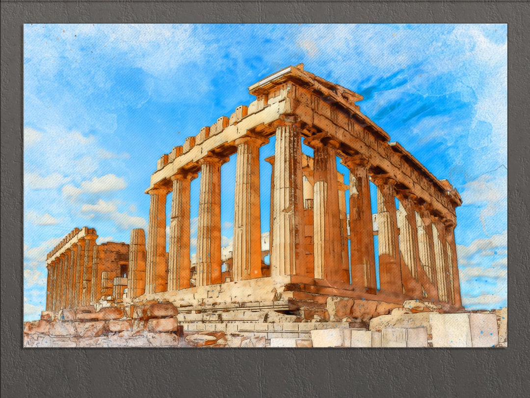 Parthenon Canvas Print, Acropolis, Athens Wall Art, Greece - Etsy