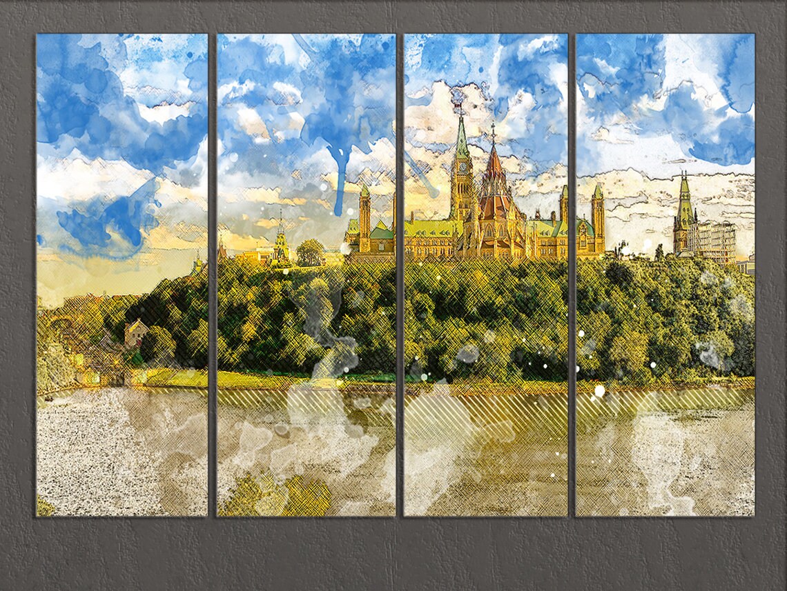 Ottawa Canvas Print Ottawa Wall Art Ontario Canada | Etsy
