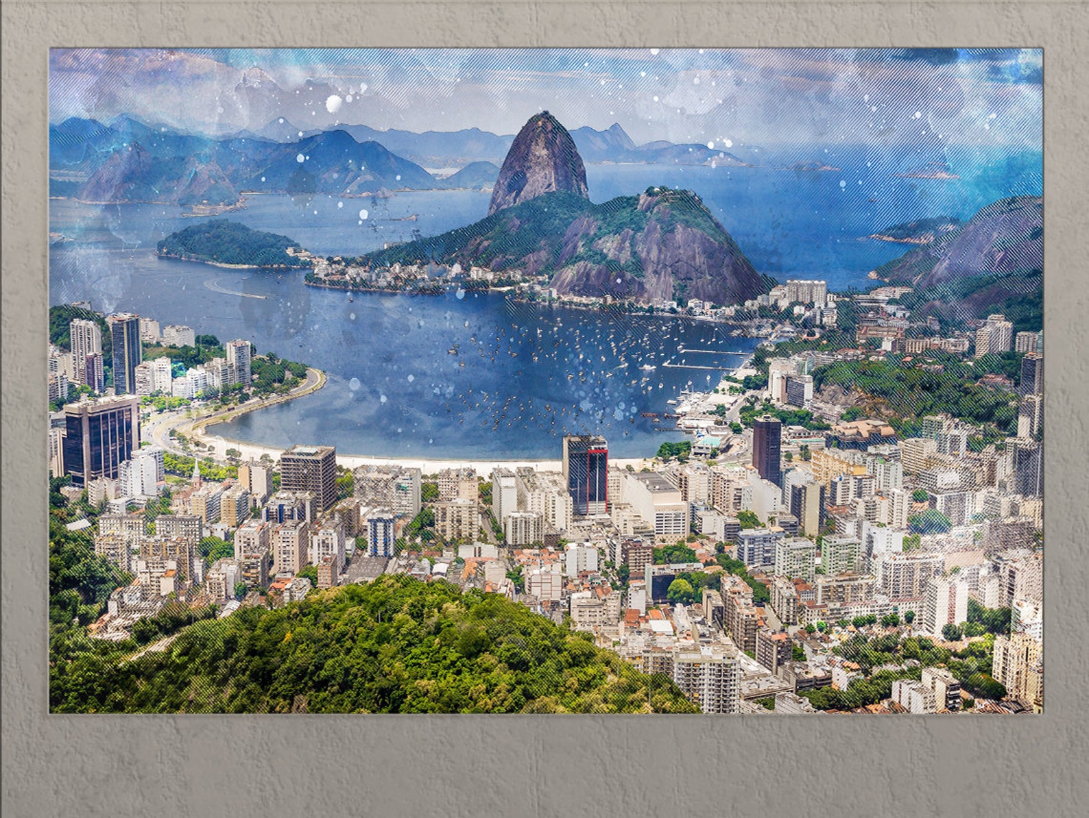 Rio De Janeiro Canvas Print, Rio Skyline, Rio Wall Art, Brazil - Etsy