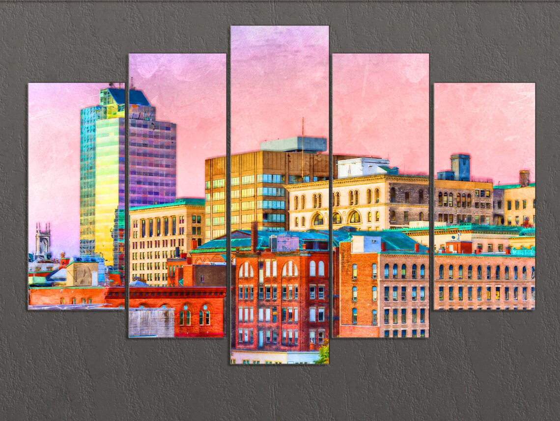 Worcester Canvas Print Worcester Painting Worcester Wall - Etsy