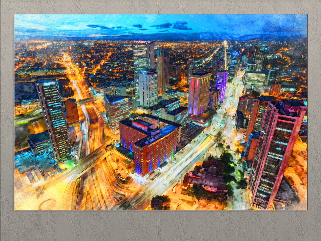 Bogota Canvas Print, Bogota Skyline, Bogota Wall Art, Colombia - Etsy