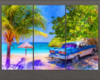 Cuba Cars Wall Art - Etsy