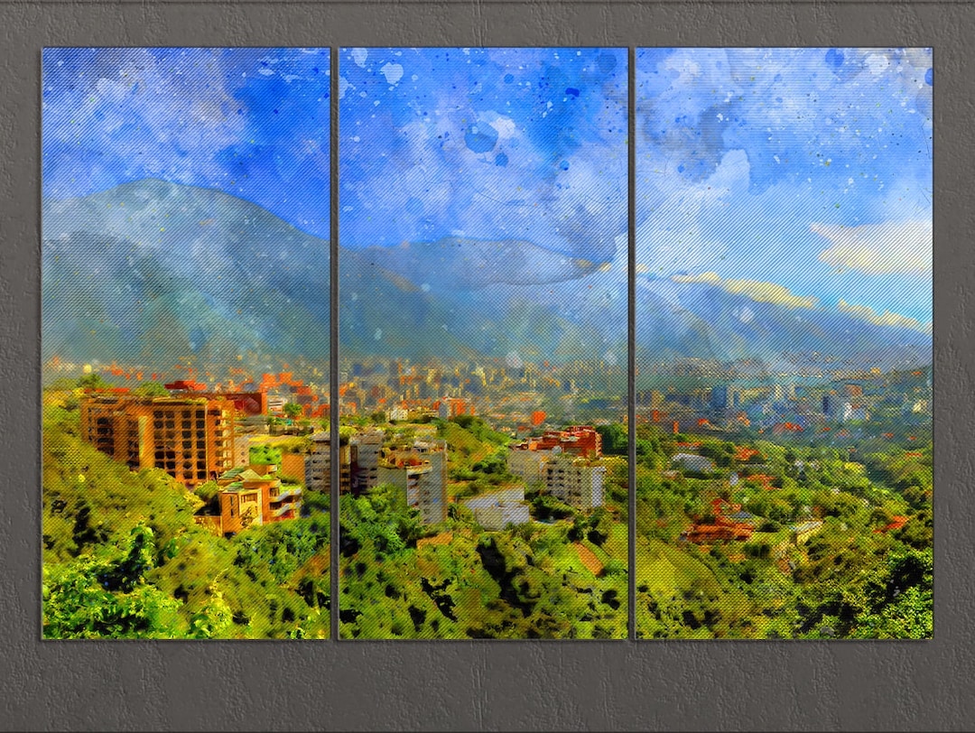 Caracas Canvas Print, Caracas Skyline, Caracas Wall Art, Venezuela - Etsy
