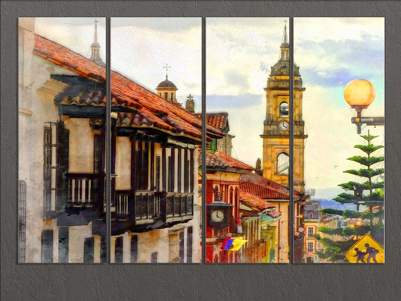 Bogota Canvas Print, Bogota Skyline, Bogota Wall Art, Colombia - Etsy