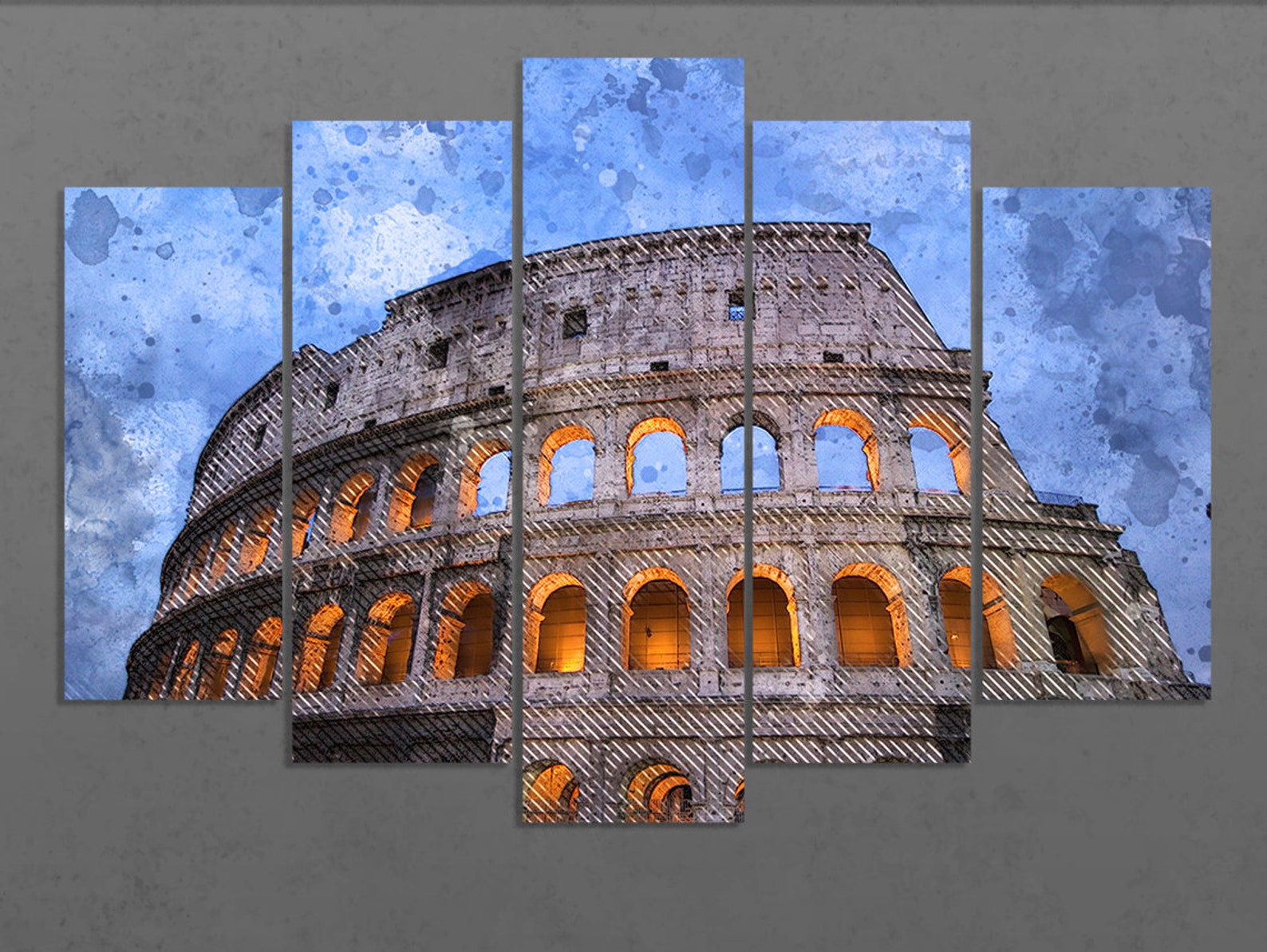 Rome Colosseum Canvas Print Colosseum Print Rome Wall Art - Etsy