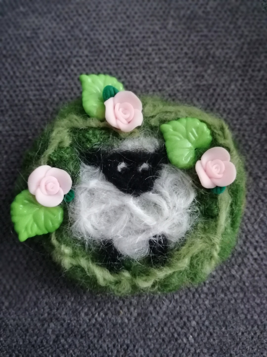 Needle Felted Sheep Fridge Magnet - Etsy