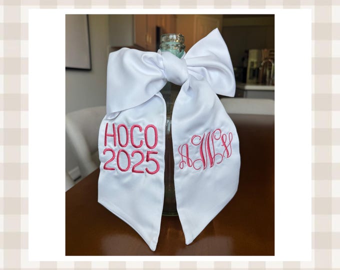 HOCO Bouquet Sash With Name, Custom Homecoming Ribbon, Homecoming ...