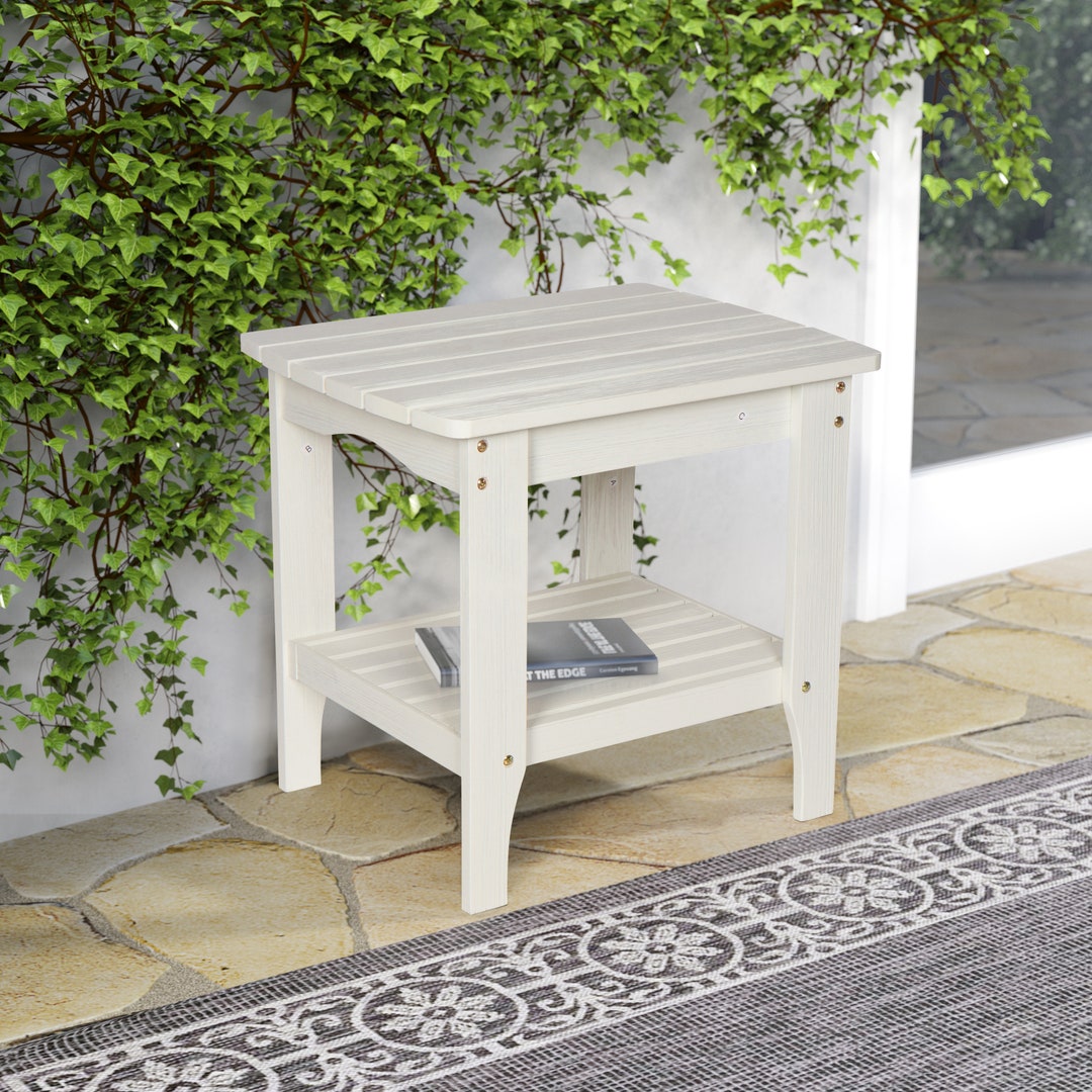 24 Cedar Wood Rectangular Side Table in Multiple Colors 4113 hydro Tex ...