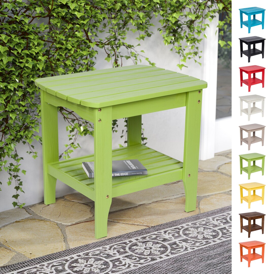 24 Cedar Wood Rectangular Side Table in Multiple Colors 4113 hydro Tex ...