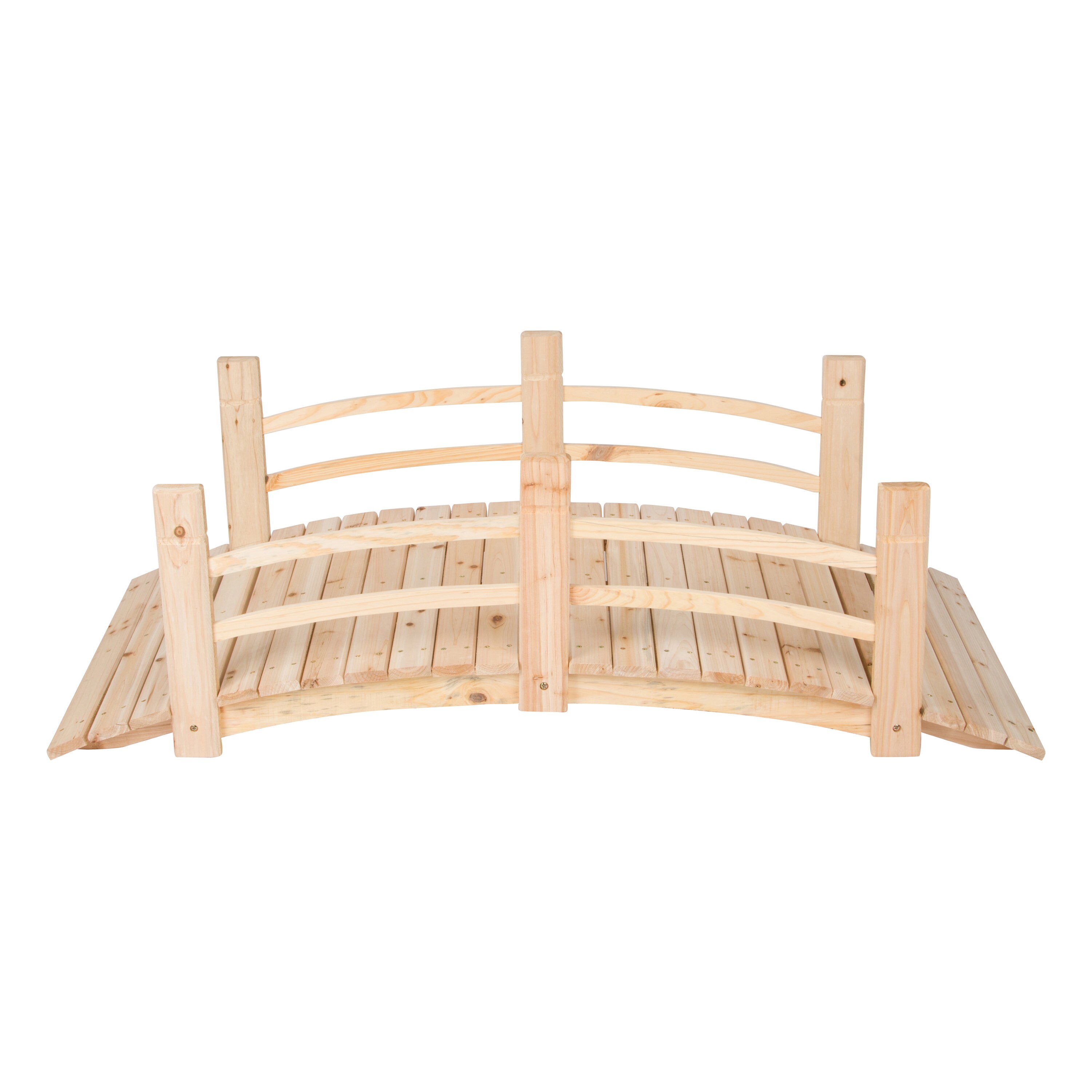 5FT Cedar Wood Decorative Garden Bridge #4981(natural Finish) - Etsy